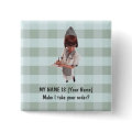 1950 DINER GAL WAITRESS NAME PIN - CUSTOMIZE! | Zazzle