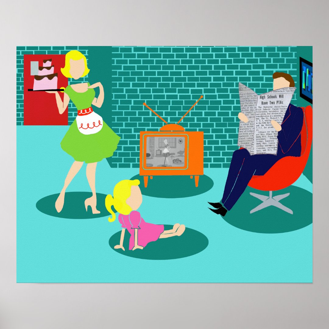 1950's Classic Television Poster | Zazzle