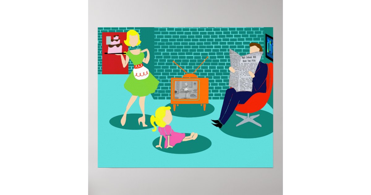 1950's Classic Television Poster | Zazzle