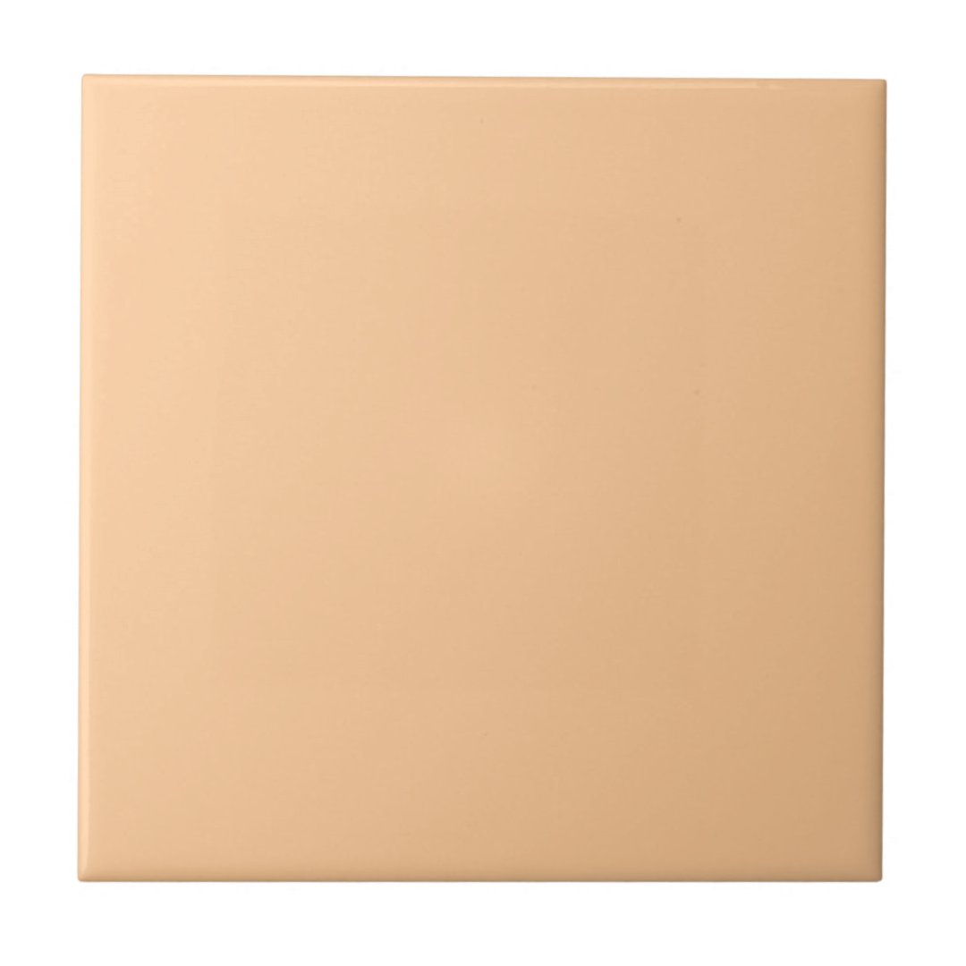 1950's era fawn beige peachy shade Ceramic Tiles | Zazzle