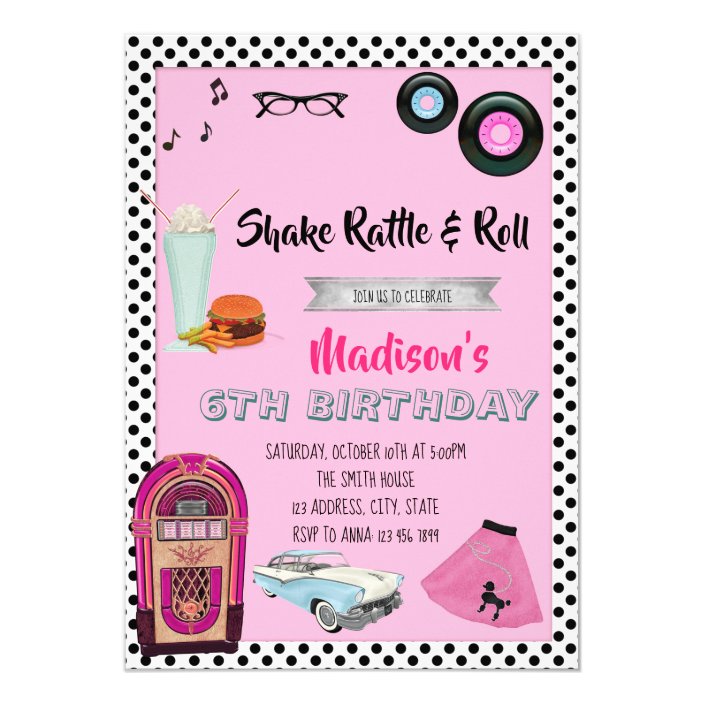 1950's theme party Invitation | Zazzle.com