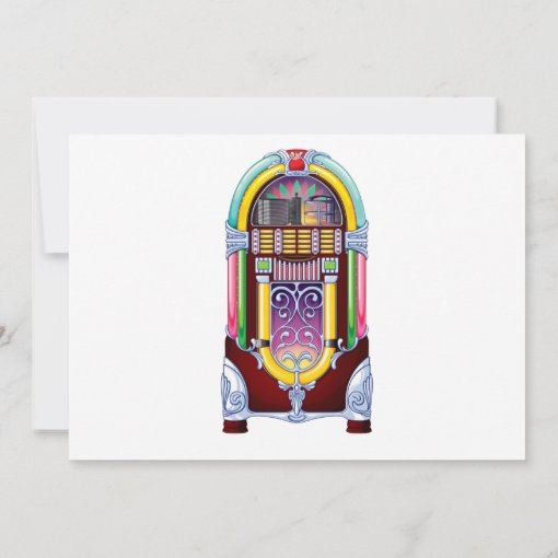 1950s Vintage Jukebox Wedding Invitation | Zazzle