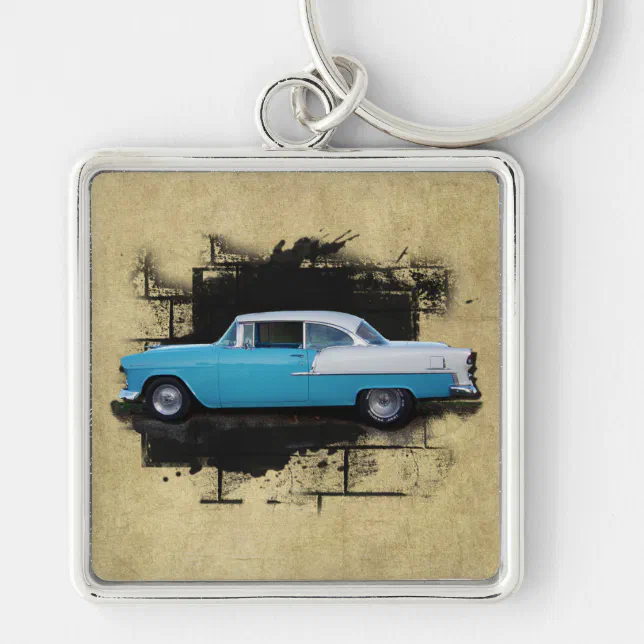 1955 Chevy Bel Air- Classic Cars-Keychain Keychain | Zazzle