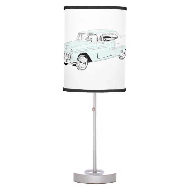 1955 Chevy Bel Air Table Lamp | Zazzle