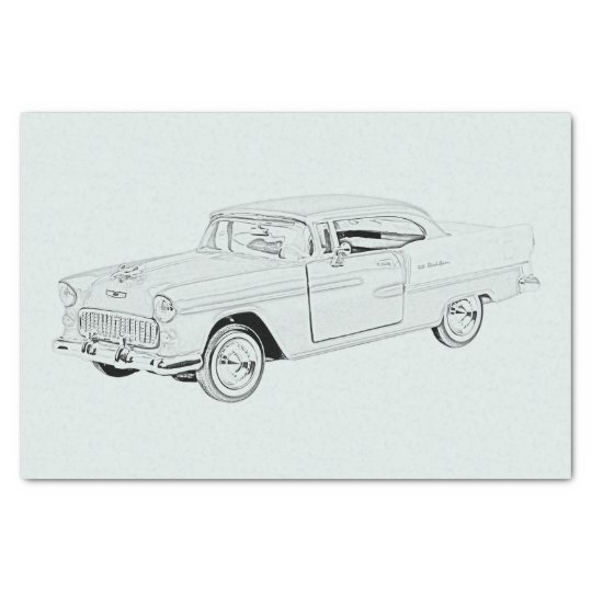 1955 Chevy Bel Air Tissue Paper | Zazzle.com