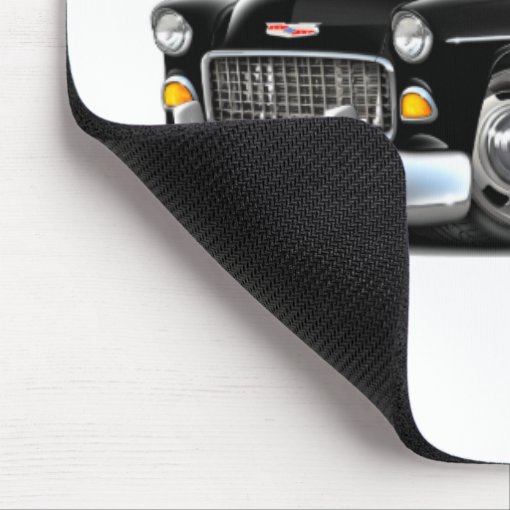 1955 Chevy Belair Black Car Mouse Pad | Zazzle