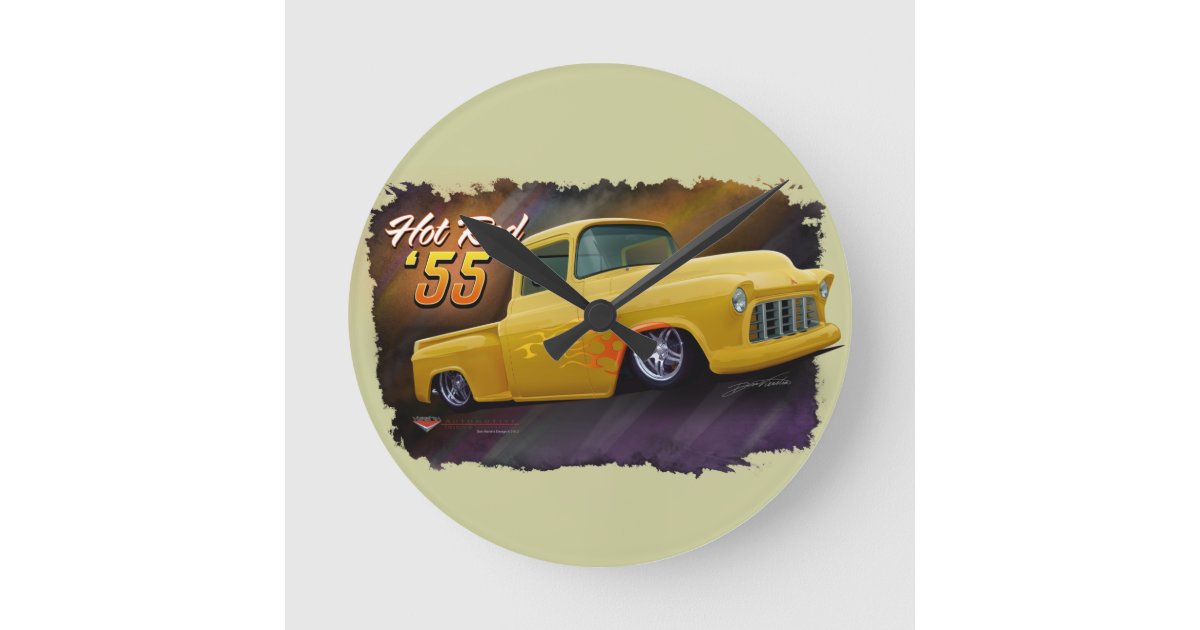 1955 Chevy truck clock | Zazzle