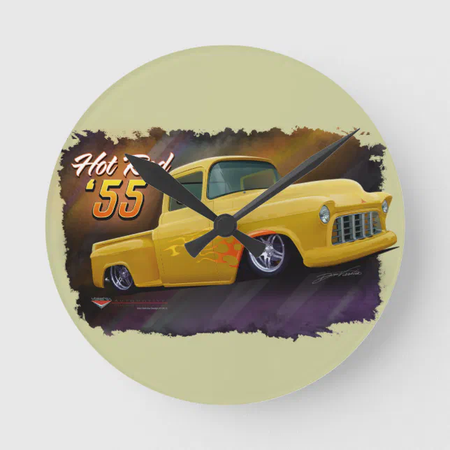 1955 Chevy truck clock | Zazzle