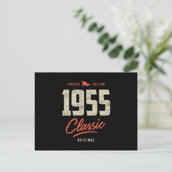 1955 Classic Birthday Gift Postcard | Zazzle