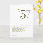 1957 Birthday Fun Facts Card | Zazzle