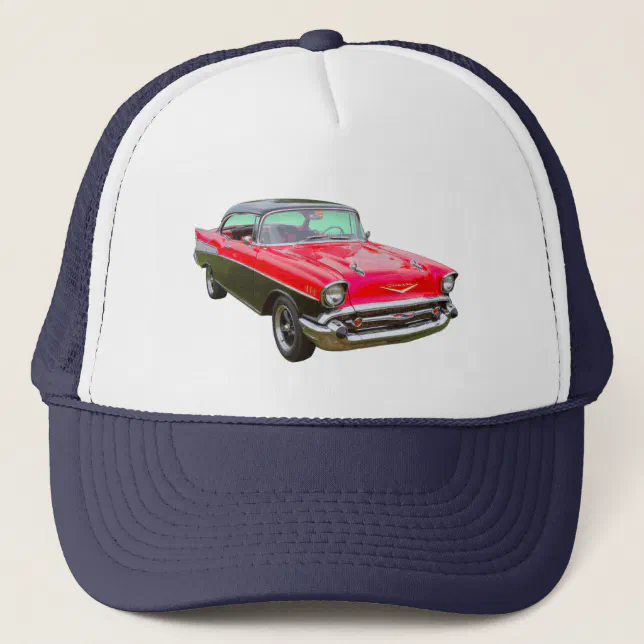 1957 Chevrolet Bel Air Classic Car Trucker Hat | Zazzle