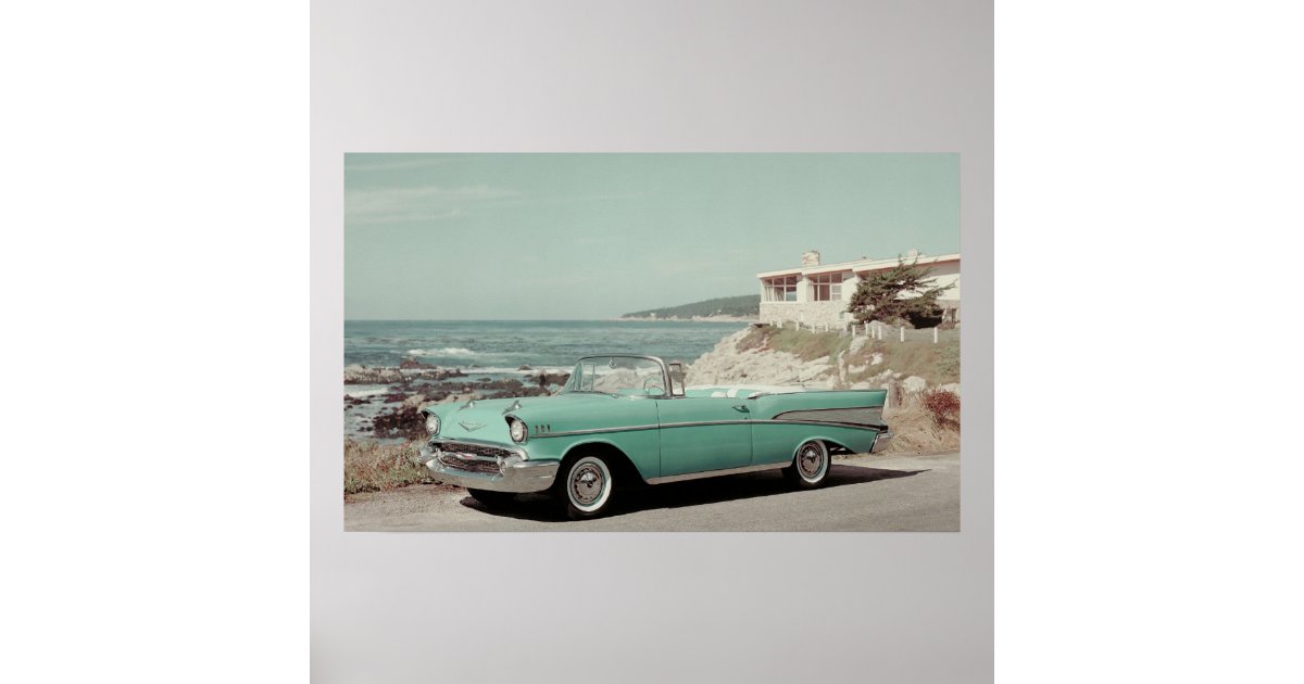 1957 Chevrolet Bel-Air Convertible Poster | Zazzle