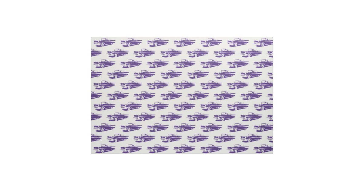 1957 Chevrolet Classic Car Fabric | Zazzle