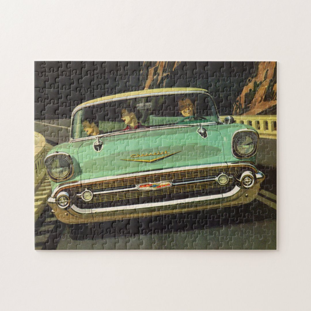 1957 Chevy Bel Air Jigsaw Puzzle | Zazzle
