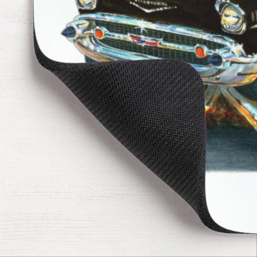 1957 Chevy Belair Black Car Mouse Pad | Zazzle