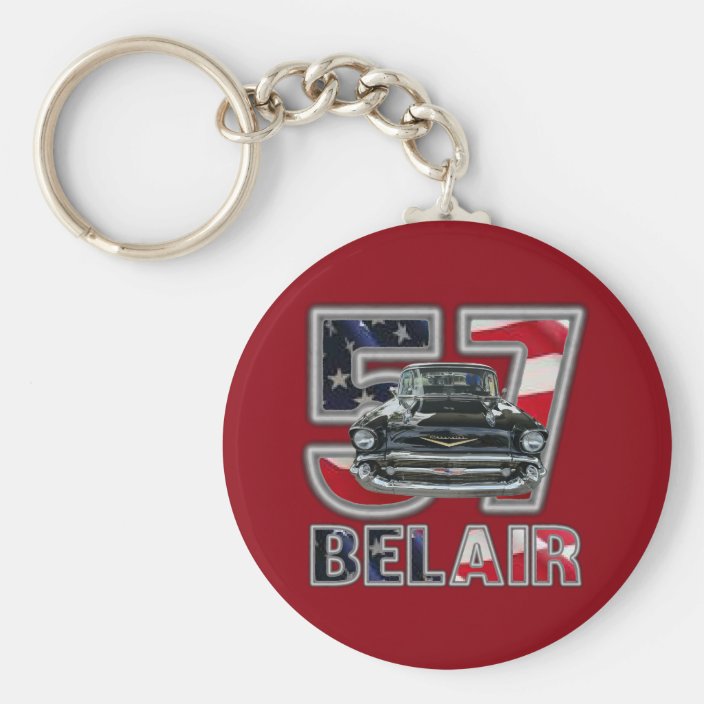 1957 Chevy Belair Key Chain. Keychain | Zazzle.com