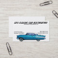 1957 Chevy Chevrolet Bel Air Classic car auto Business Card | Zazzle