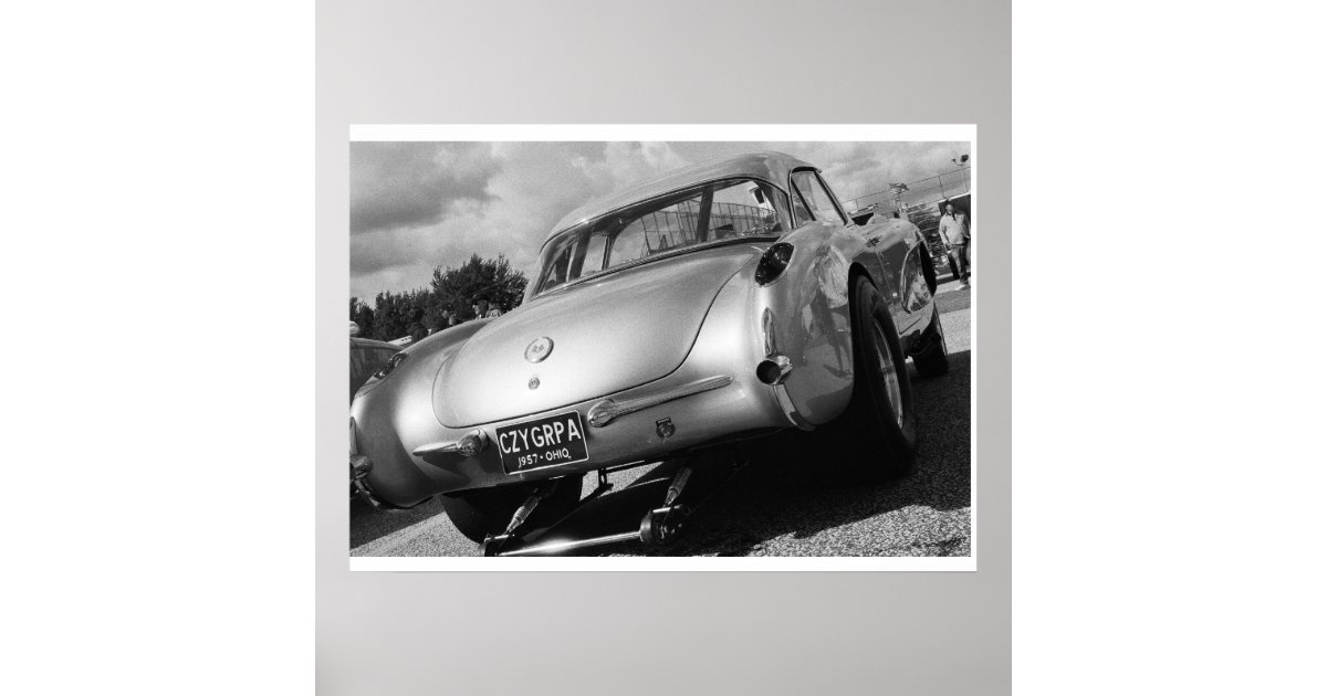 1957 Chevy Corvette Gasser Poster | Zazzle