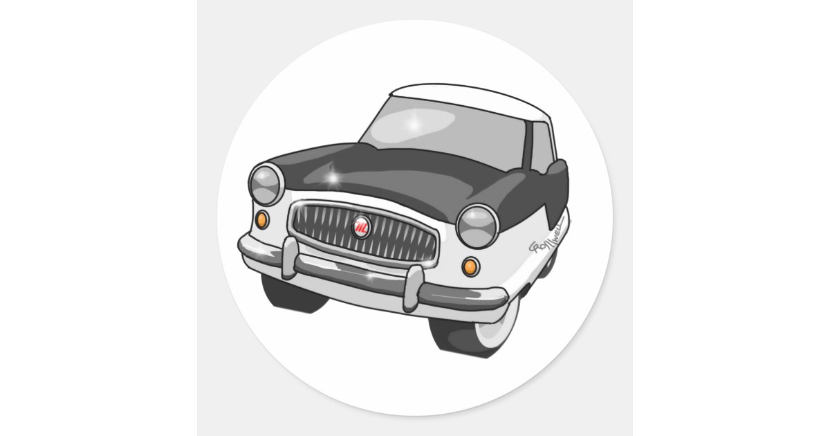 1957 Nash Metropolitan Classic Round Sticker | Zazzle