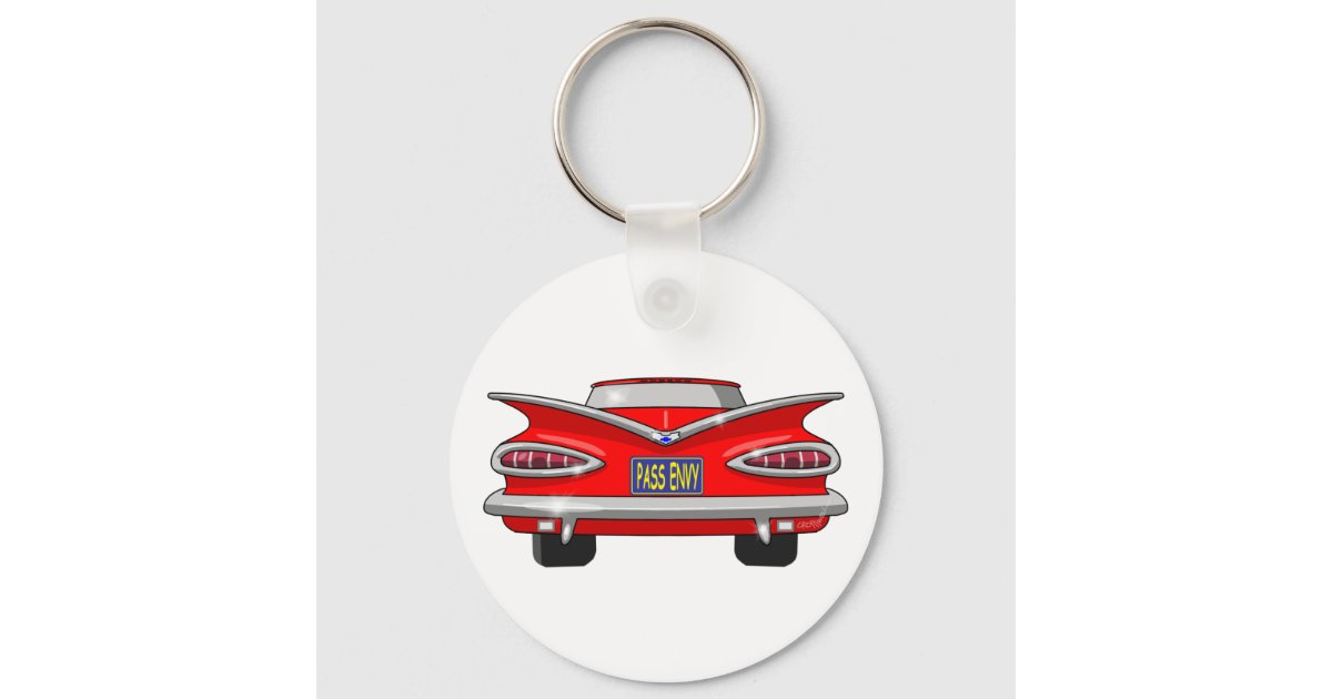 1959 Chevrolet Chevy Impala Pass Envy Keychain | Zazzle