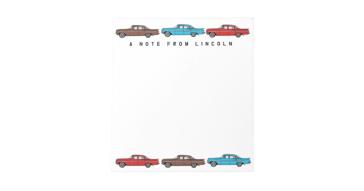 1959 Chevy Impala classic cars custom Notepad | Zazzle