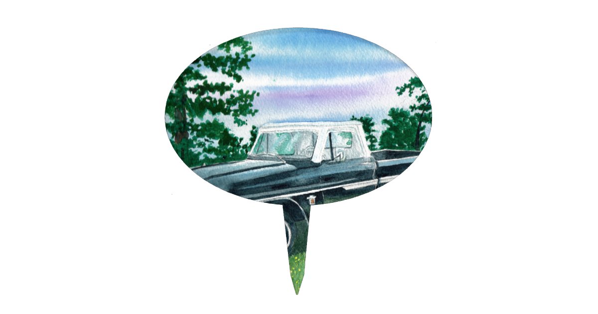 1960's Chevrolet Truck Cake Topper | Zazzle