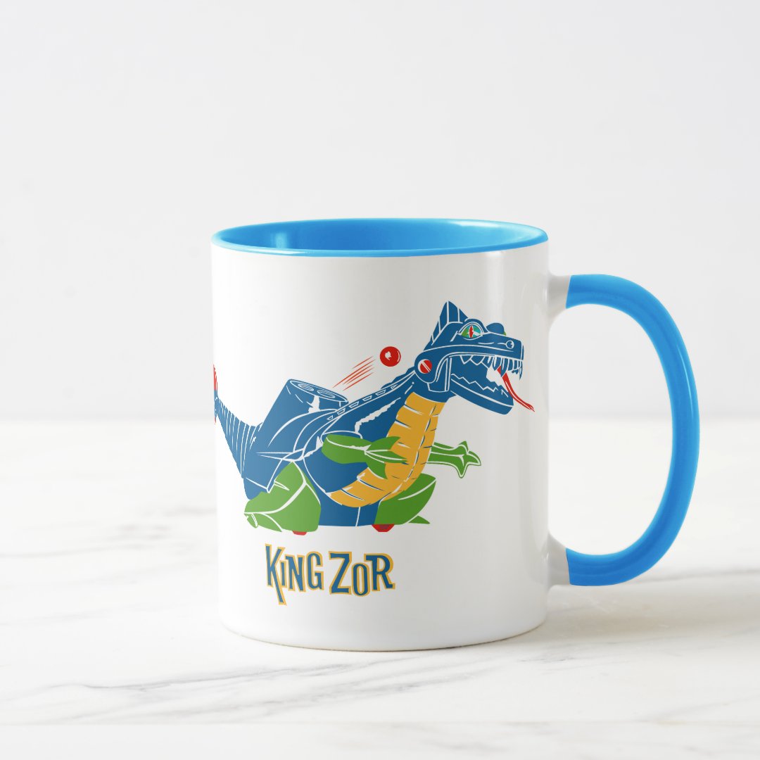 1960s King Zor Dinosaur Mug | Zazzle