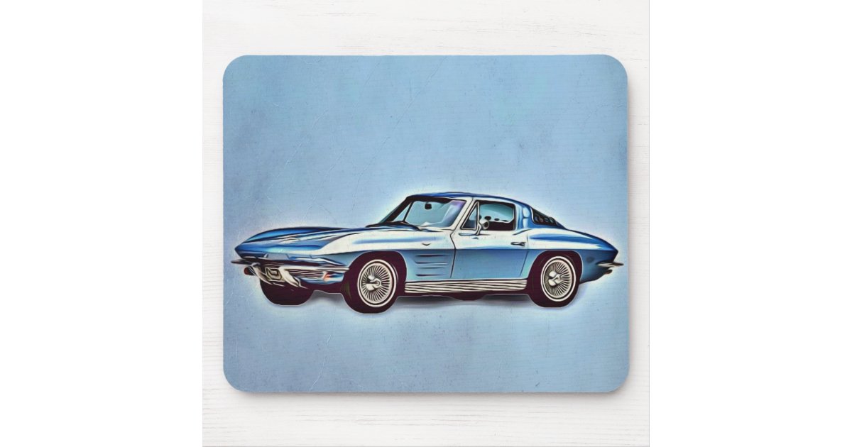 1963 Chevrolet Corvette Sting Ray Coupe Mouse Pad | Zazzle