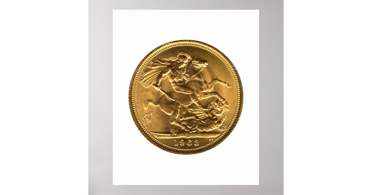 1963 Gold Sovereign Poster | Zazzle