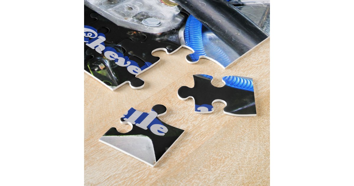 1965 Chevy Chevelle Blue Jigsaw Puzzle | Zazzle