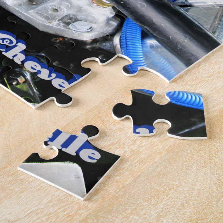 1965 Chevy Chevelle Blue Jigsaw Puzzle | Zazzle