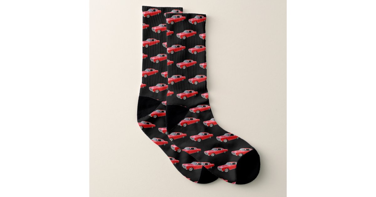 1965 Chevy Chevelle Mailbu SS Muscle Car Cozy Socks | Zazzle.com