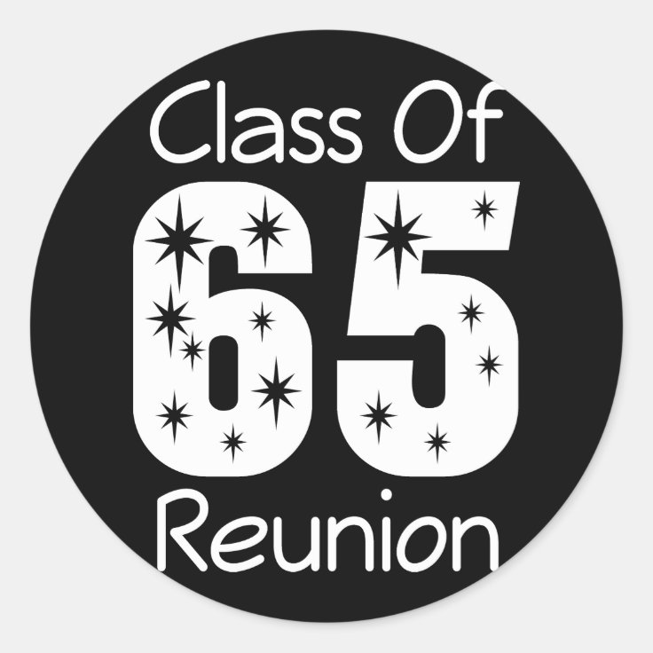 1965 Class Reunion Stickers | Zazzle