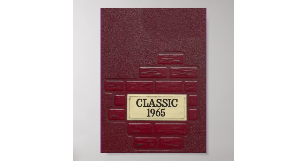 1965 Yearbook Poster | Zazzle