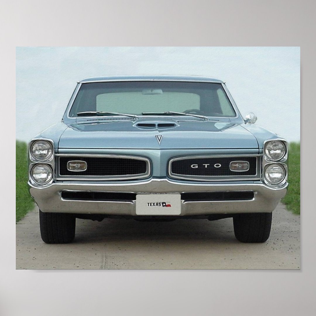 1966 GTO FRONT POSTER | Zazzle