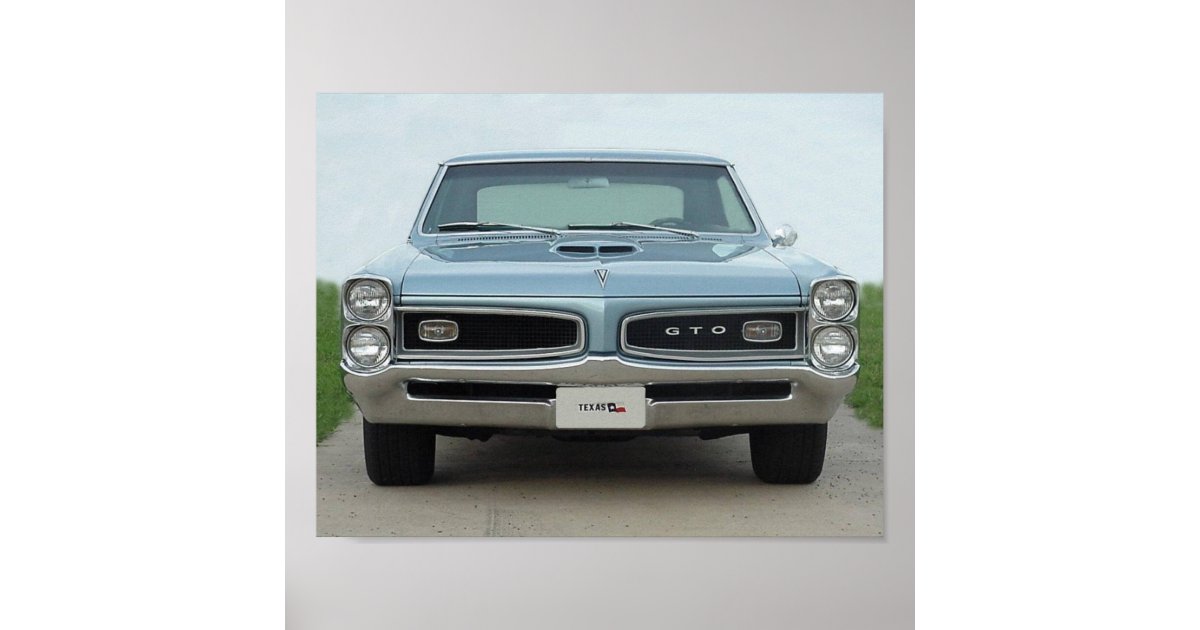 1966 GTO FRONT POSTER | Zazzle