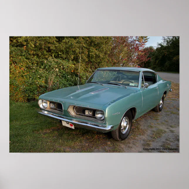 1967 Plymouth Barracuda Poster | Zazzle