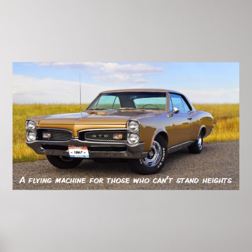 1967 Pontiac GTO Poster | Zazzle