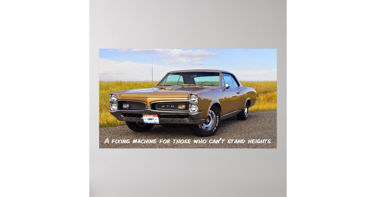 1967 Pontiac GTO Poster | Zazzle
