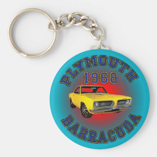 1968 Plymouth Barracuda Keychain. Keychain | Zazzle.com