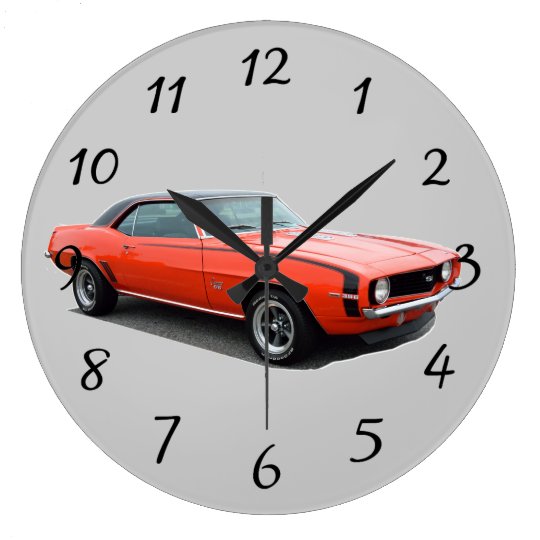 1969 Camaro SS Large Clock | Zazzle.com