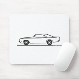1969 Dodge Charger Mouse Pad | Zazzle