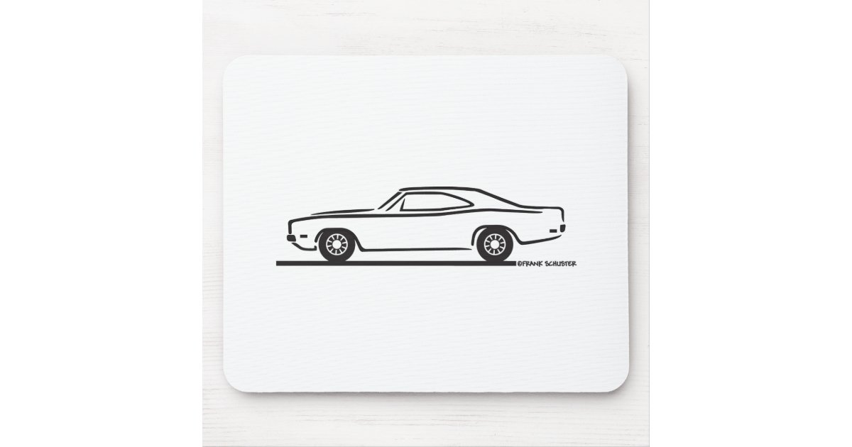 1969 Dodge Charger Mouse Pad | Zazzle