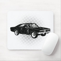 1969 Dodge Charger R/T SE Mouse Pad | Zazzle