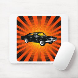 1969 Dodge Charger R/T SE Mouse Pad | Zazzle
