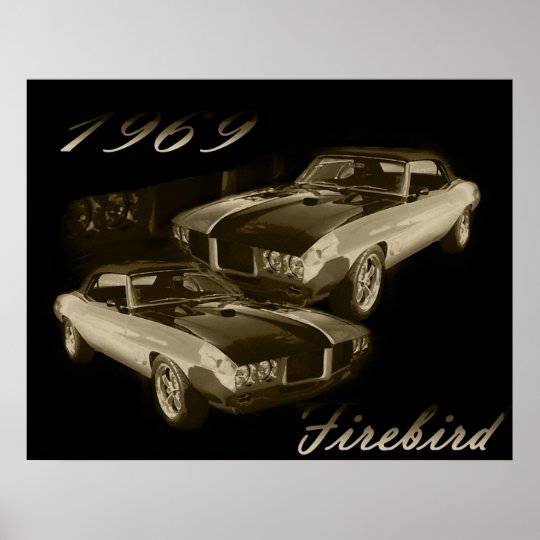 1969 Pontiac Firebird Poster | Zazzle.com