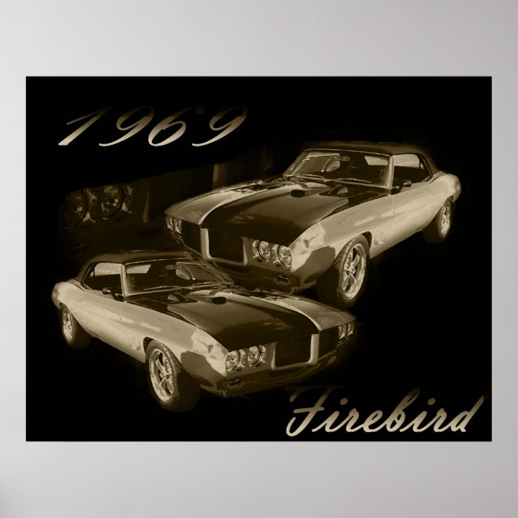 1969 Pontiac Firebird Poster | Zazzle