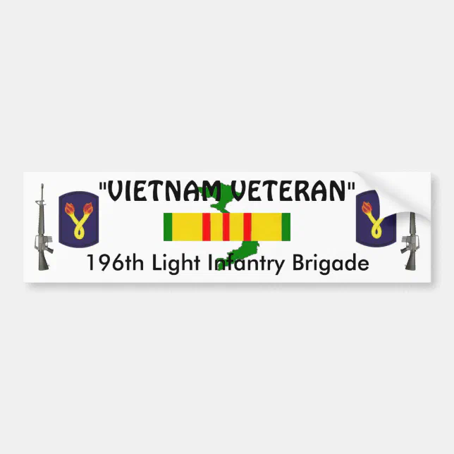 196th Light Inf Brigade bumper sticker | Zazzle