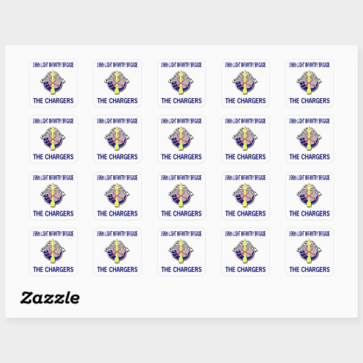 196th LIGHT INFANTRY BRIGADE Square Sticker | Zazzle