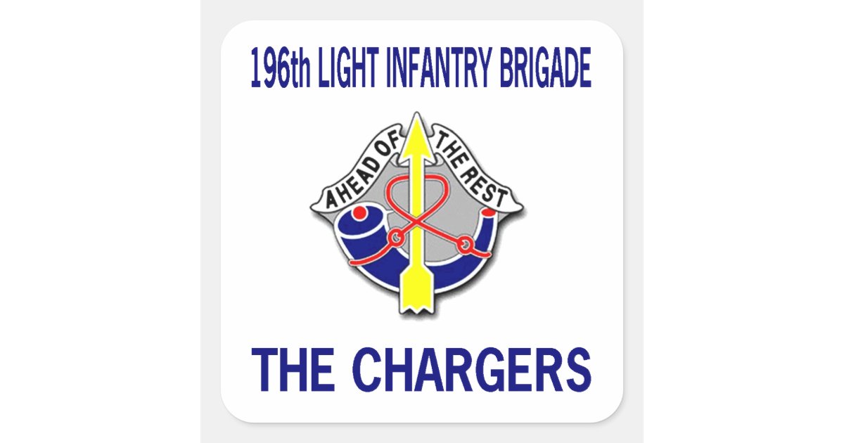 196th LIGHT INFANTRY BRIGADE Square Sticker | Zazzle